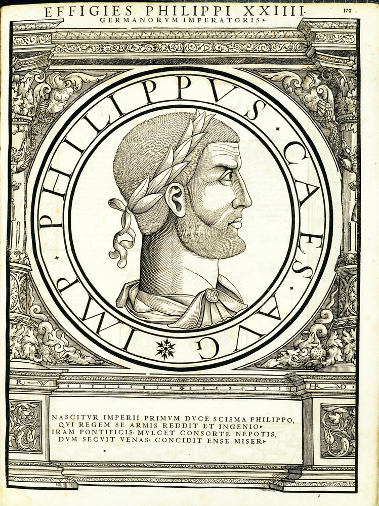 Philippus, illustration from Imperatorum Romanorum Omnium Orientalium ...