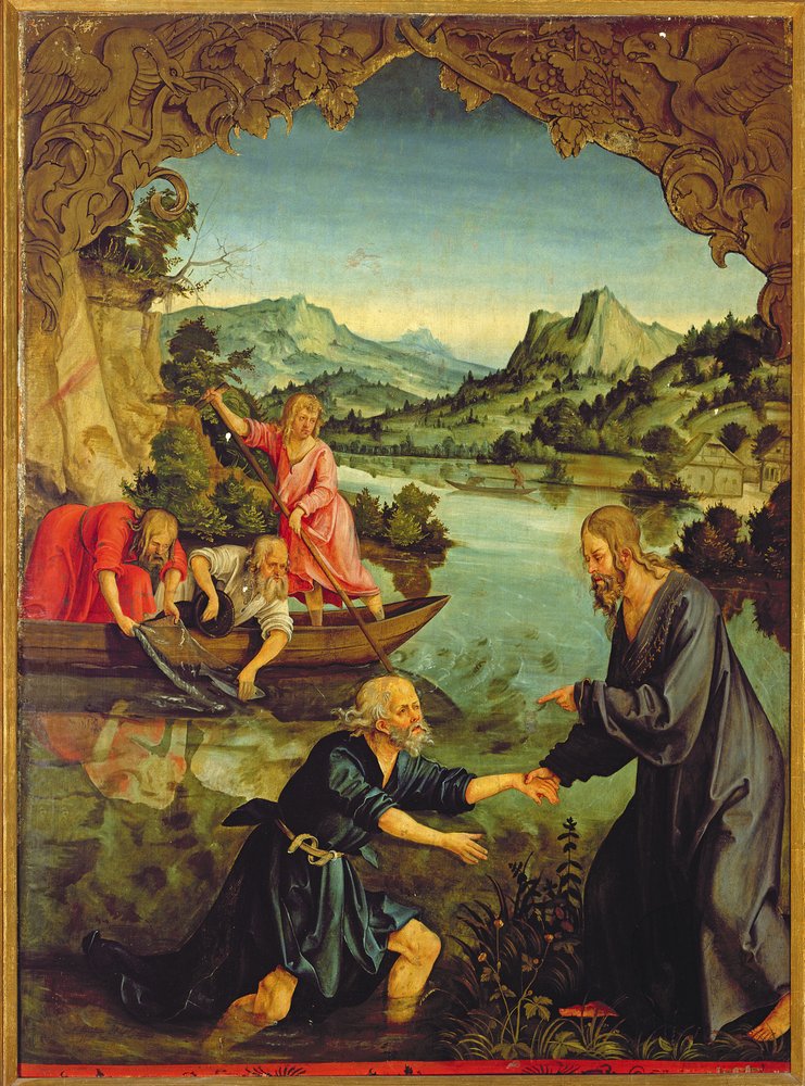 Calling of St. Peter by Hans Suess Kulmbach: Fine art print