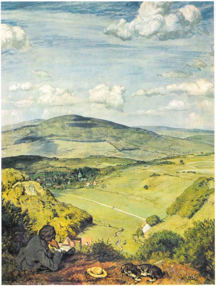 View of a Taunus Valley / Taunus Landscape by Hans Thoma