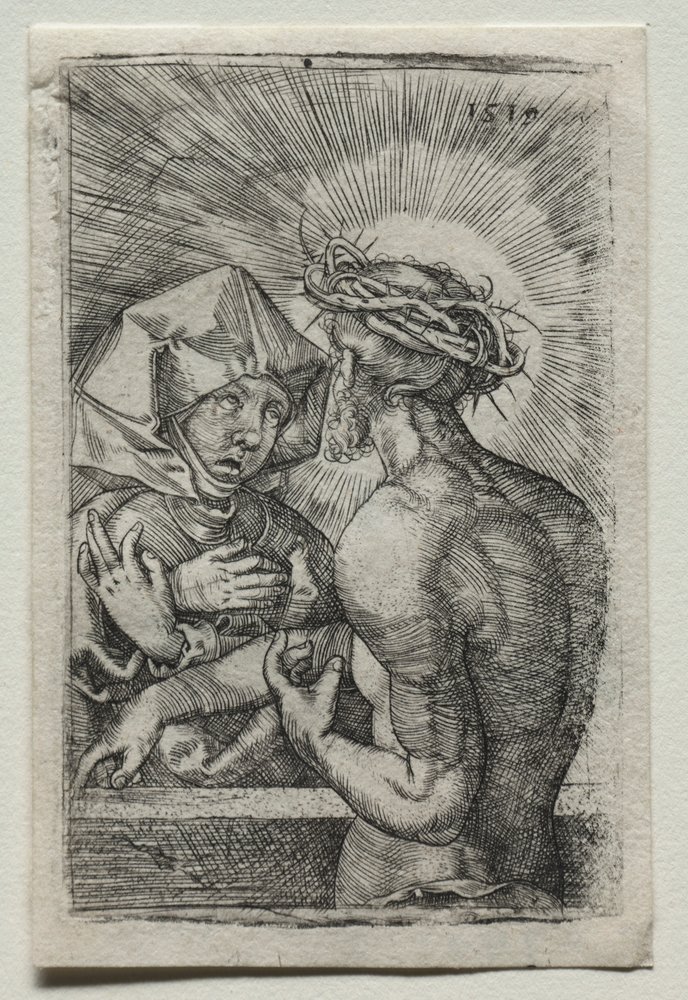 Christ and the Virgin by Hans Sebald Beham: Fine art print