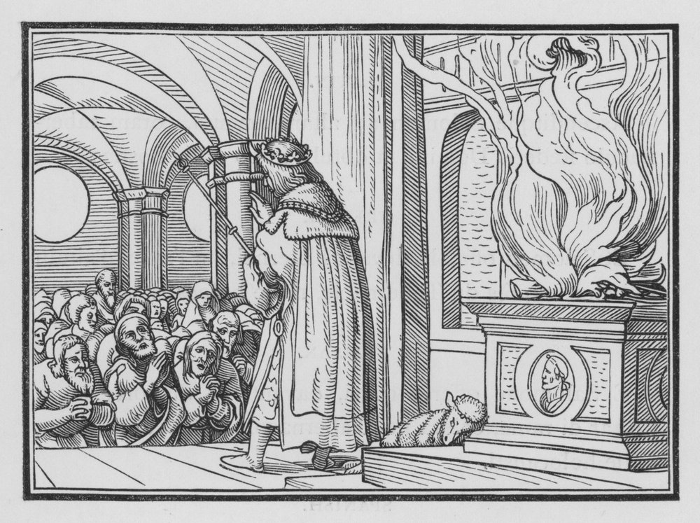 Solomon Blesses the People, and Praises God