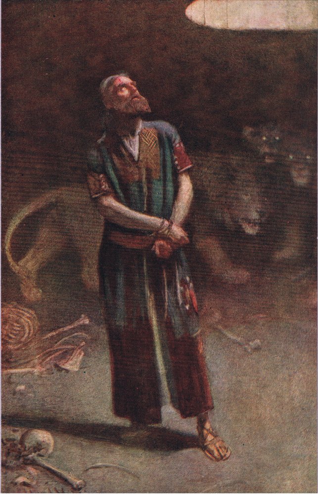 Daniel in the Lions' Den (Illustration from Pictures That Teach The ...