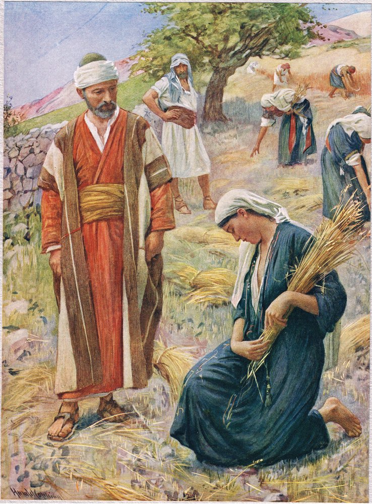 Ruth, illustration from 'Women of the Bible'