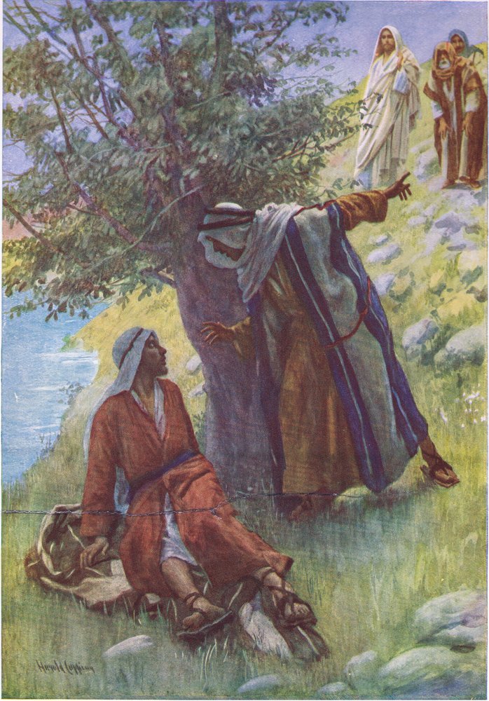 The Calling of Nathaniel (Illustration from Pictures That Teach The ...