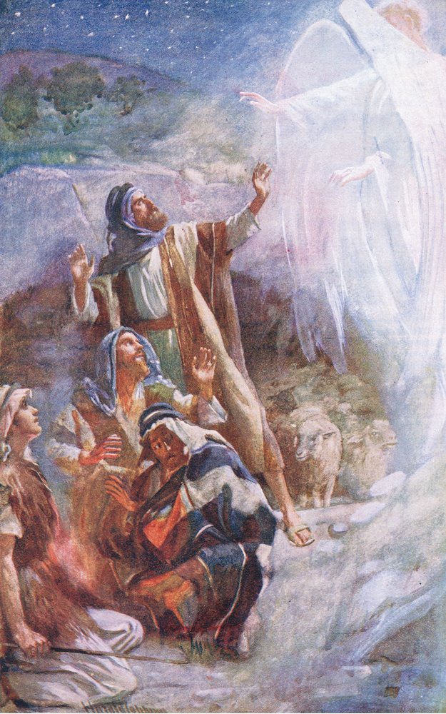 The shepherds of Bethlehem, illustration from Harold Copping Pictures ...