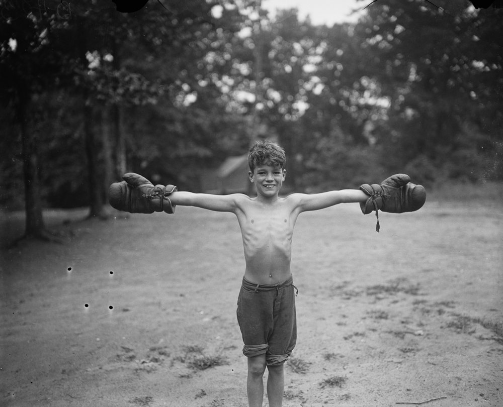 Young Boy with Boxing Gloves by Harris & Ewing