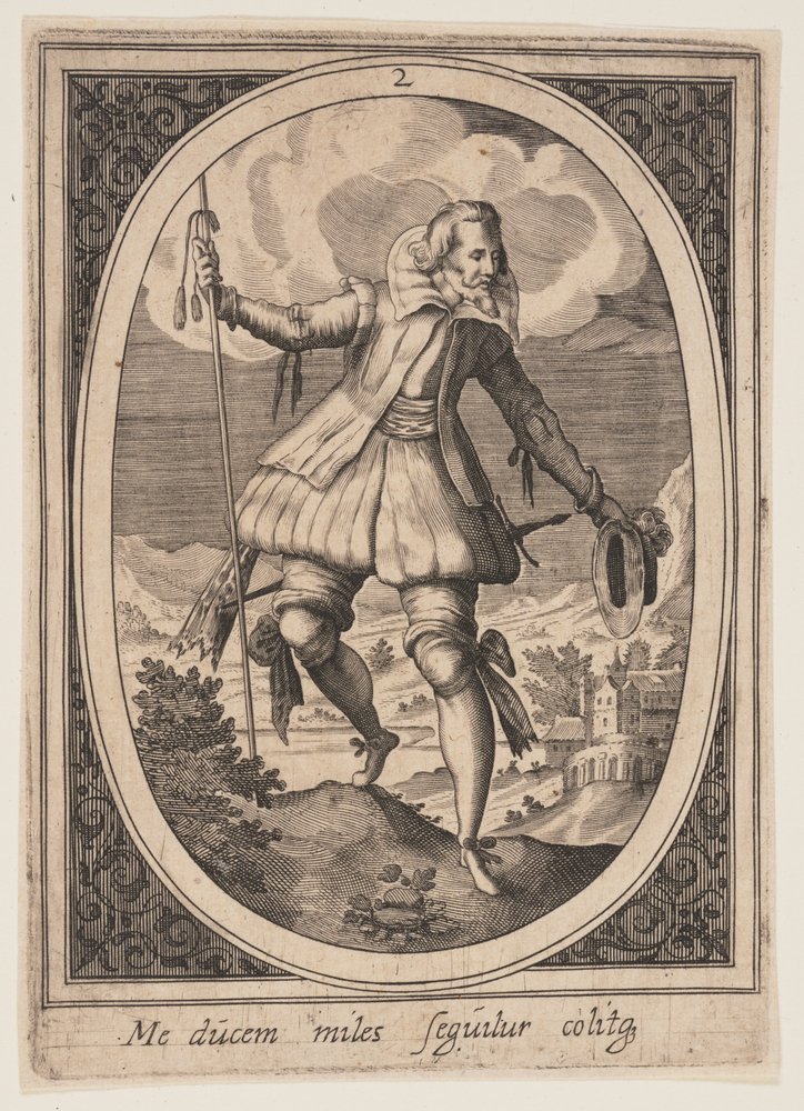 Plate 2 from Military Figures by Heinrich Ulrich