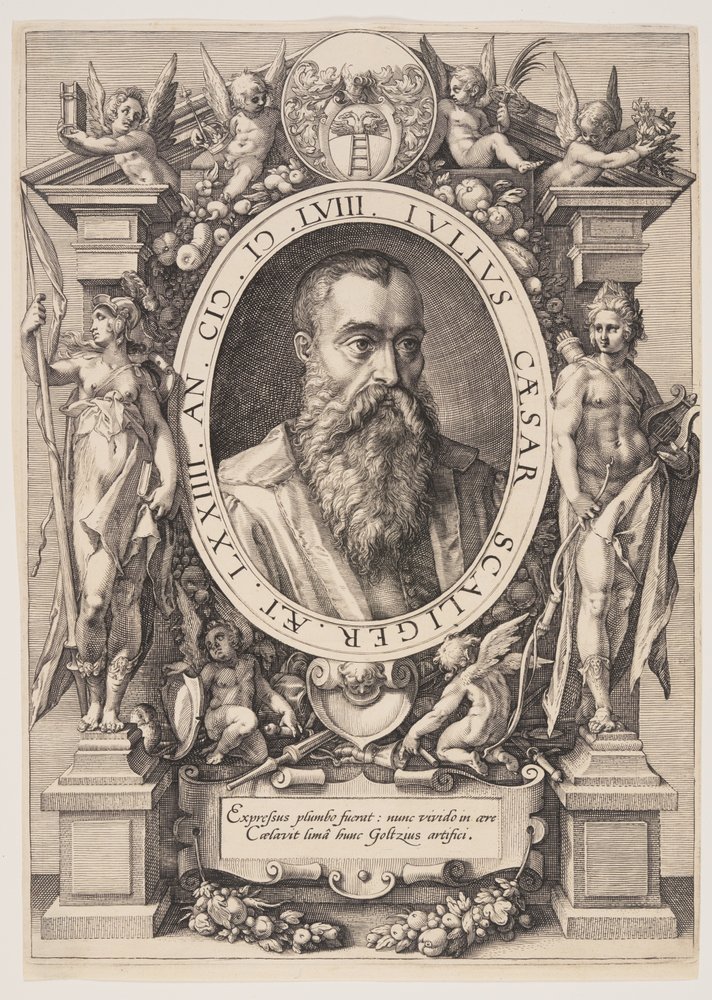 Portrait of Julius Caesar Scaliger by Hendrick Goltzius