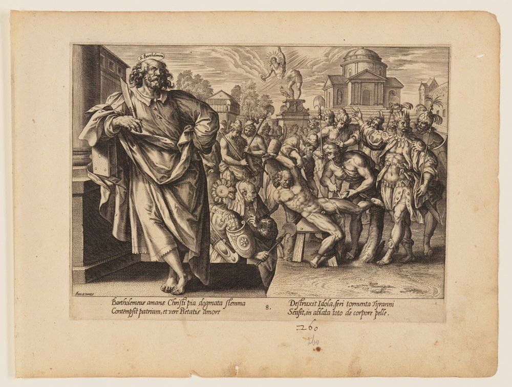 The Martyrdom of St Bartholomew, from The Martyrdom of Christ and the ...