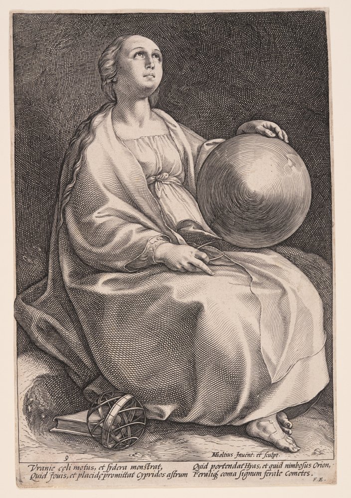 Urania, The Muse of Astronomy, from The Nine Muses