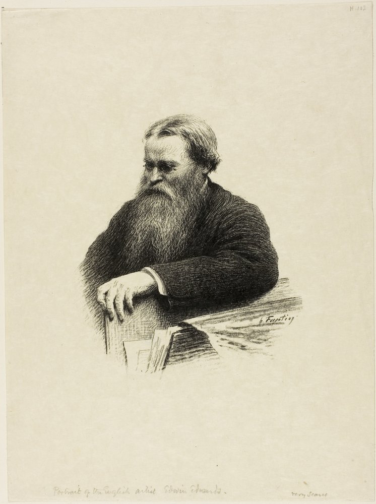 Portrait of the Artist Edwin Edwards by Henri Fantin-Latour