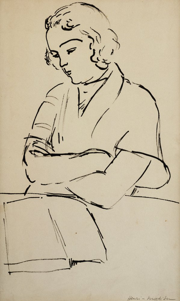 Woman Reading, c. 1922 by Henri Matisse: Fine art print
