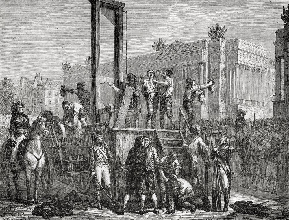 The Execution of Robespierre and His Followers in 1794, Engraved by Jonnard