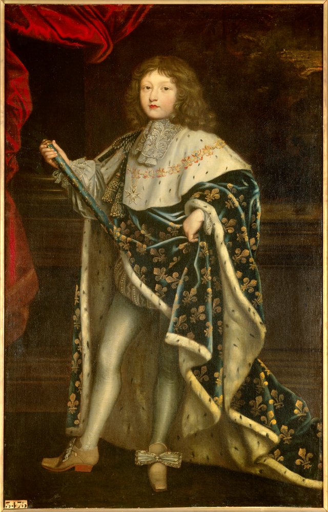 Portrait of Louis XIV child in sacred costume