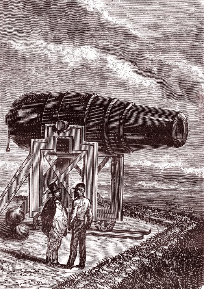 The Giant Gun Columbiad Rodmar by Henri de Montaut