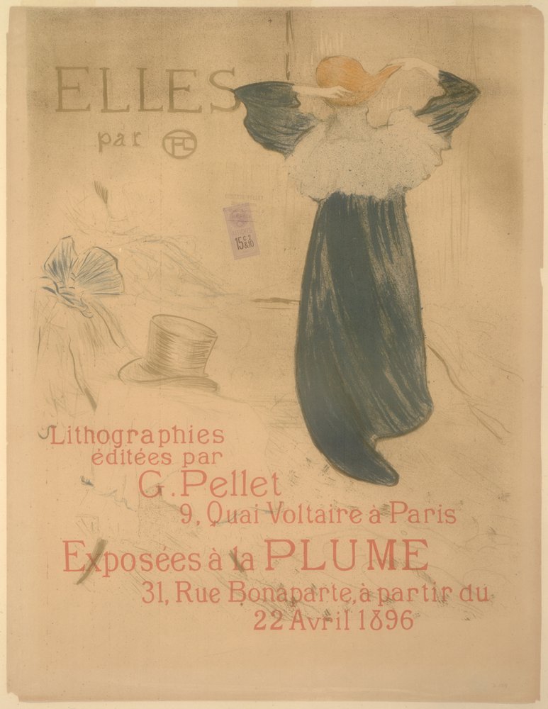 Poster for "Elles" by Henri de Toulouse-Lautrec