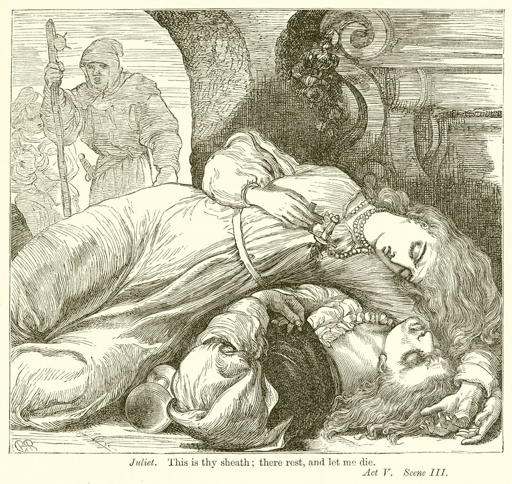 Romeo and Juliet by Henry Courtney Selous: Fine art print