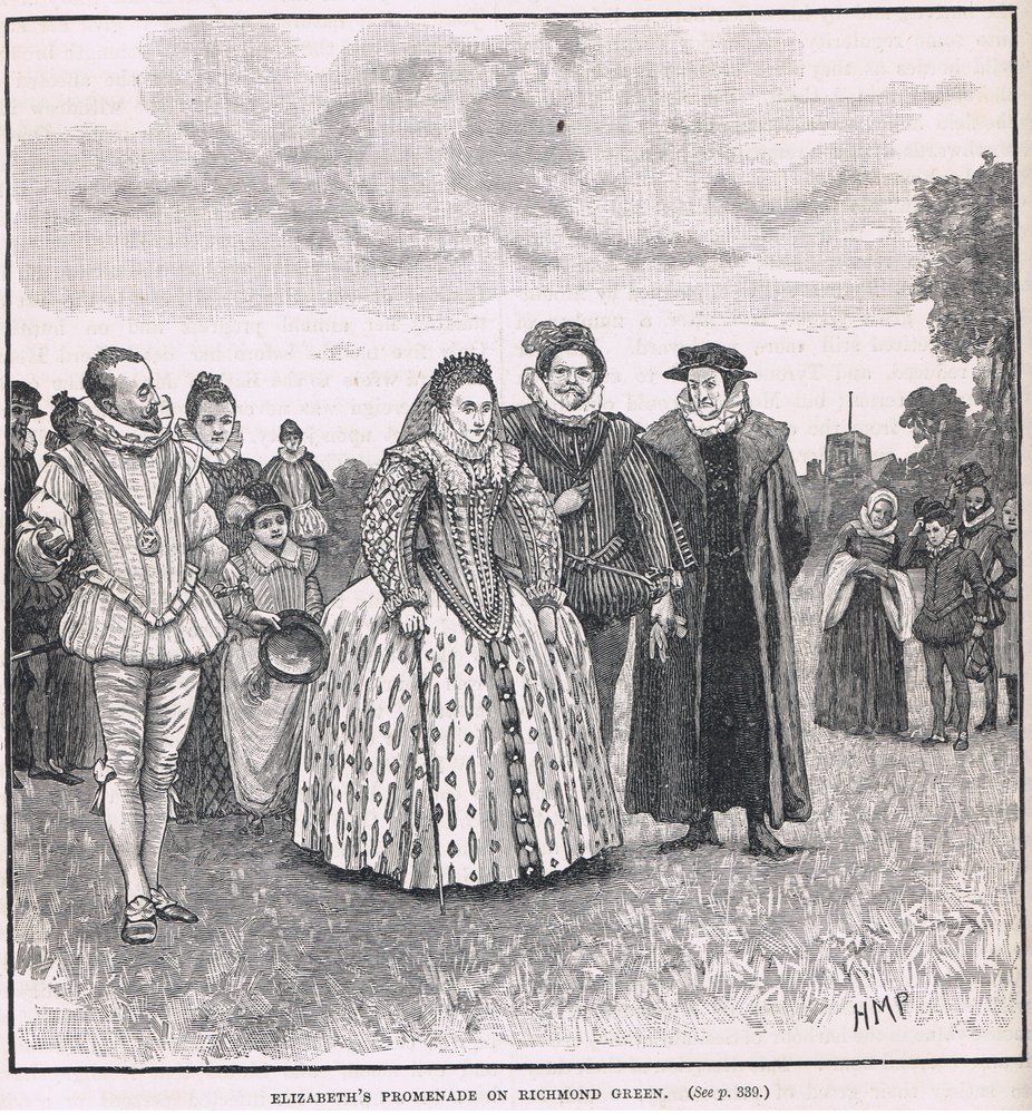 Elizabeth's promenade on Richmond Green 1603