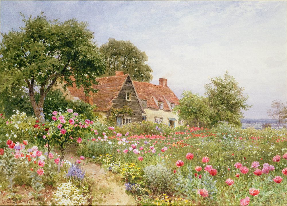 The Cottar's Pride - A Cottage Garden by Henry Sutton Palmer