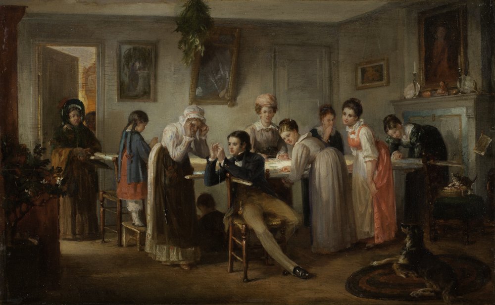 Quilting Party by Henry Bacon: Buy fine art print