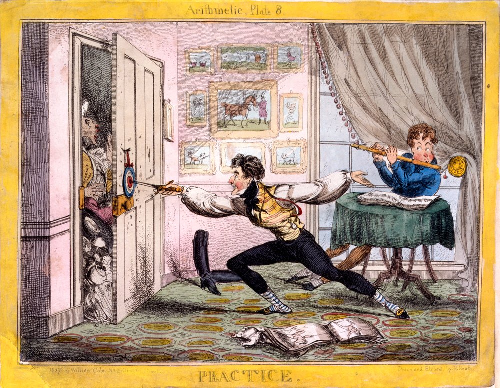 Practice, 1827 by Henry Heath: Buy fine art print