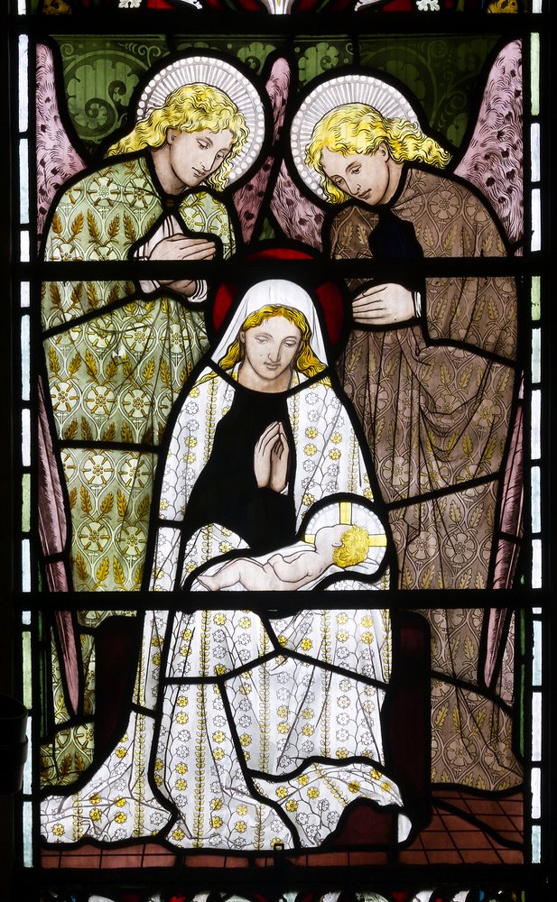 Angels Adoring Mary & The Baby Jesus by Henry Holiday