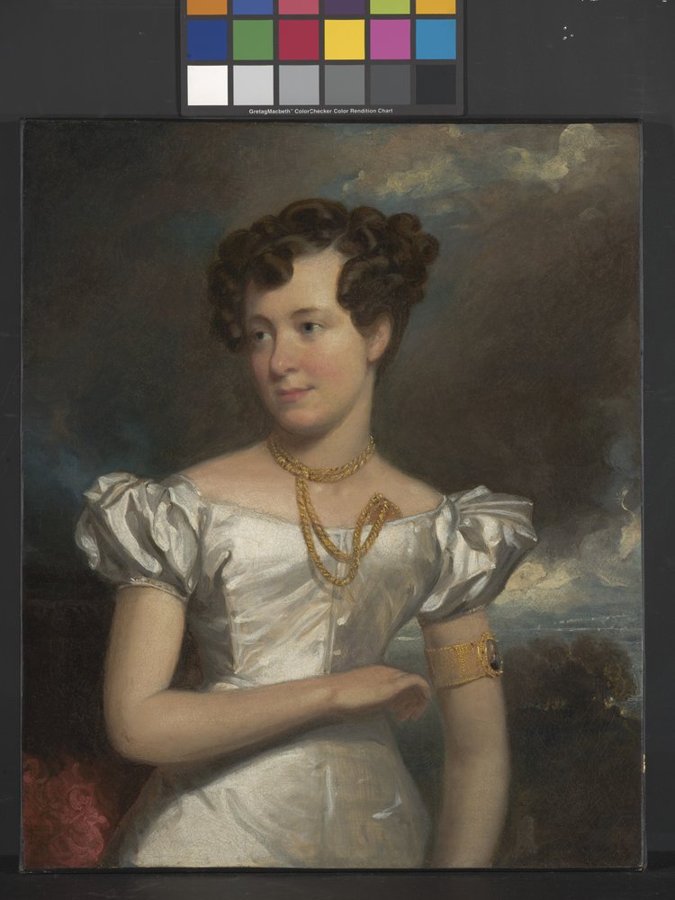 Portrait of Clara Fisher by Henry Inman: Fine art print