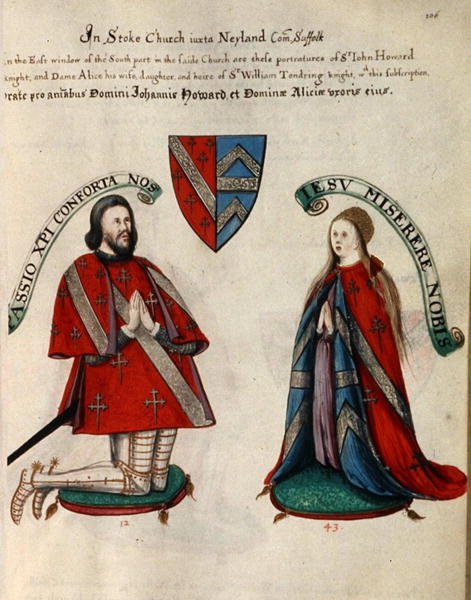 Sir John Howard III and His Second Wife Alice Tendring