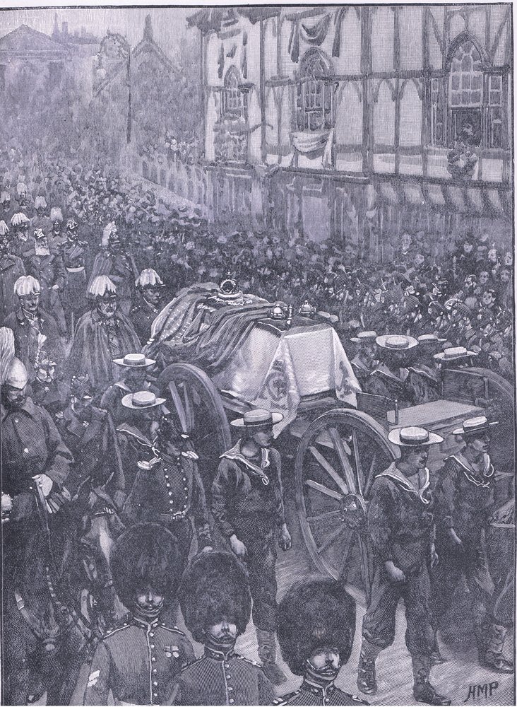 The Queen's Funeral, the Last Stage by Henry Marriott Paget