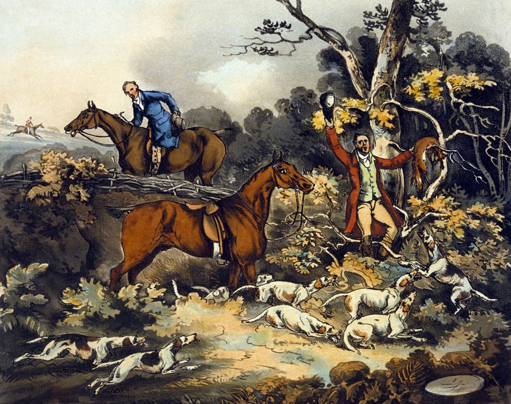 The Death, from 'Fox Hunting' by Henry Thomas (after) Alken