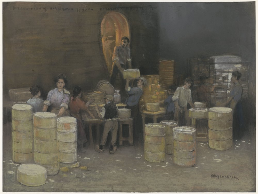 Loading Pottery into the Kiln at De Sphinx in Maastricht