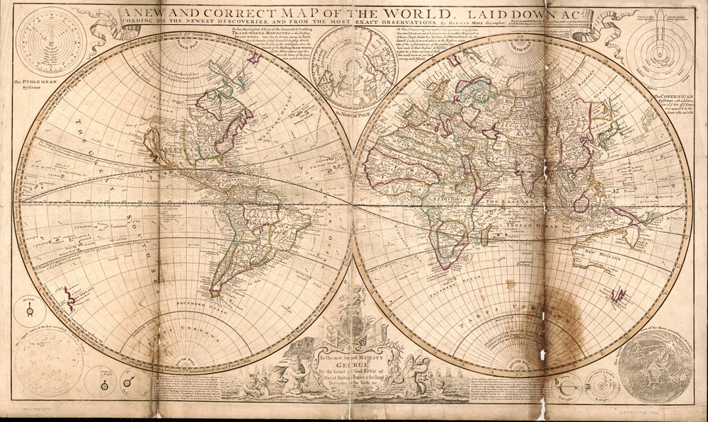 A new and correct map of the world laid down according to the newest ...
