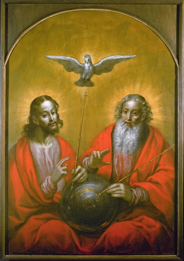 The Holy Spirit with a Model of Ptolemy's World
