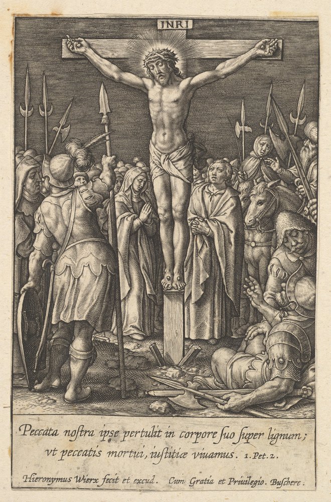 Christ Crucified by Hieronymous Wierix: Buy fine art print