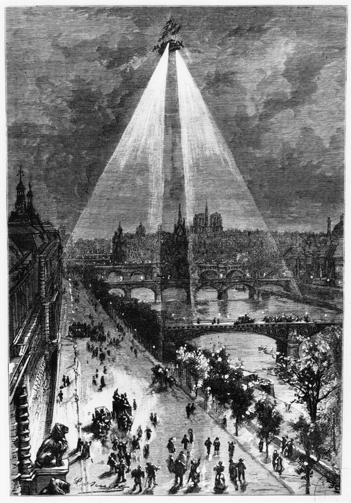 Illustration from 'Robur the Conqueror' by Jules Verne, Paris, Hetzel, 1886