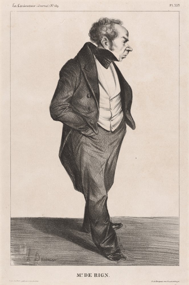 Admiral de Rigny by Honoré Daumier: Buy fine art print