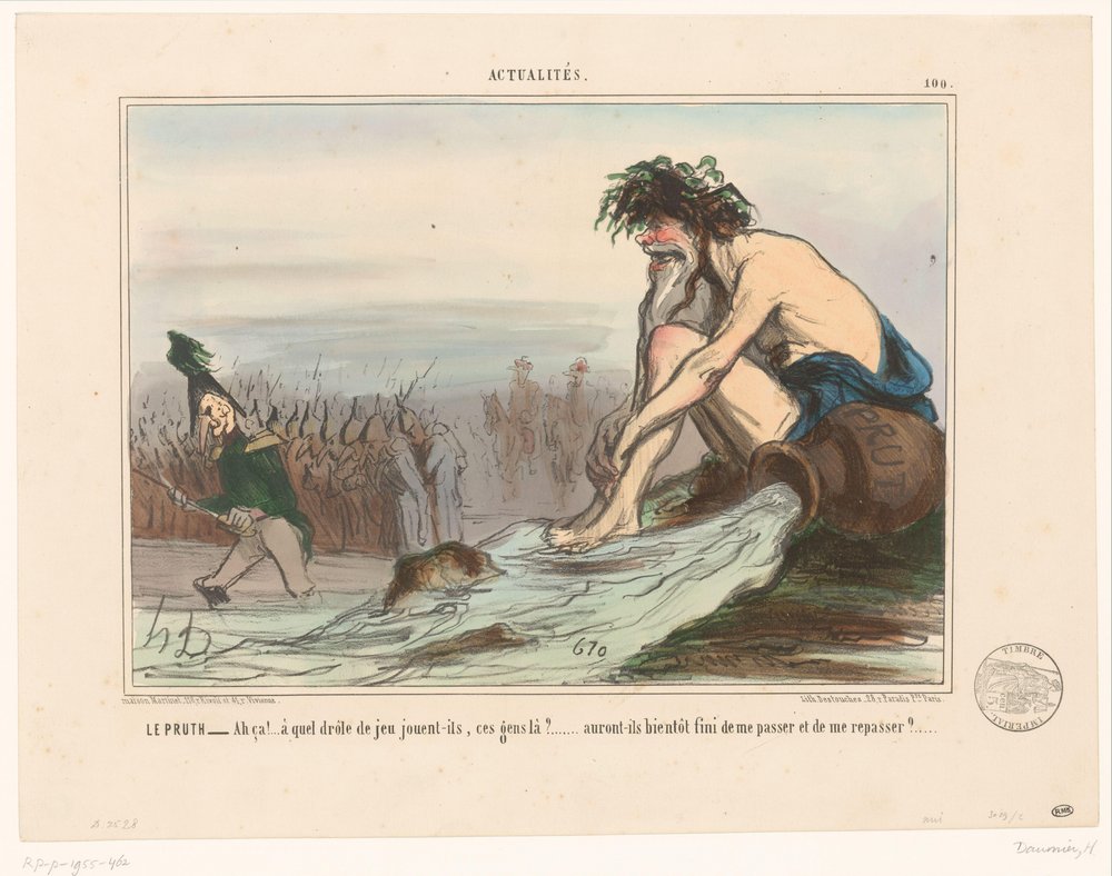 River God Watching Russian Soldiers, Le Pruth, Actualities (series title)