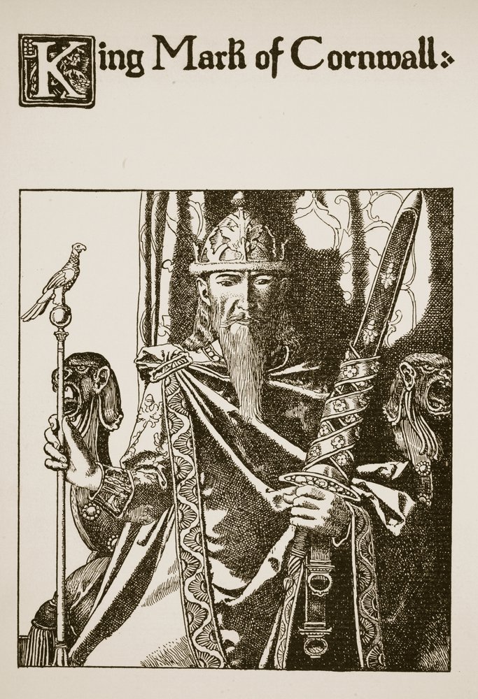 King Mark of Cornwall, Illustration from 'The Story of the Champions of ...