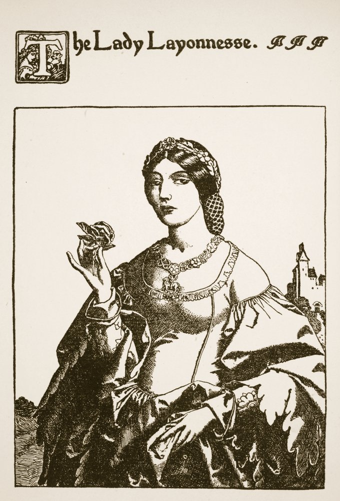 The Lady Layonnesse, illustration from 'The Story of Sir Launcelot and ...