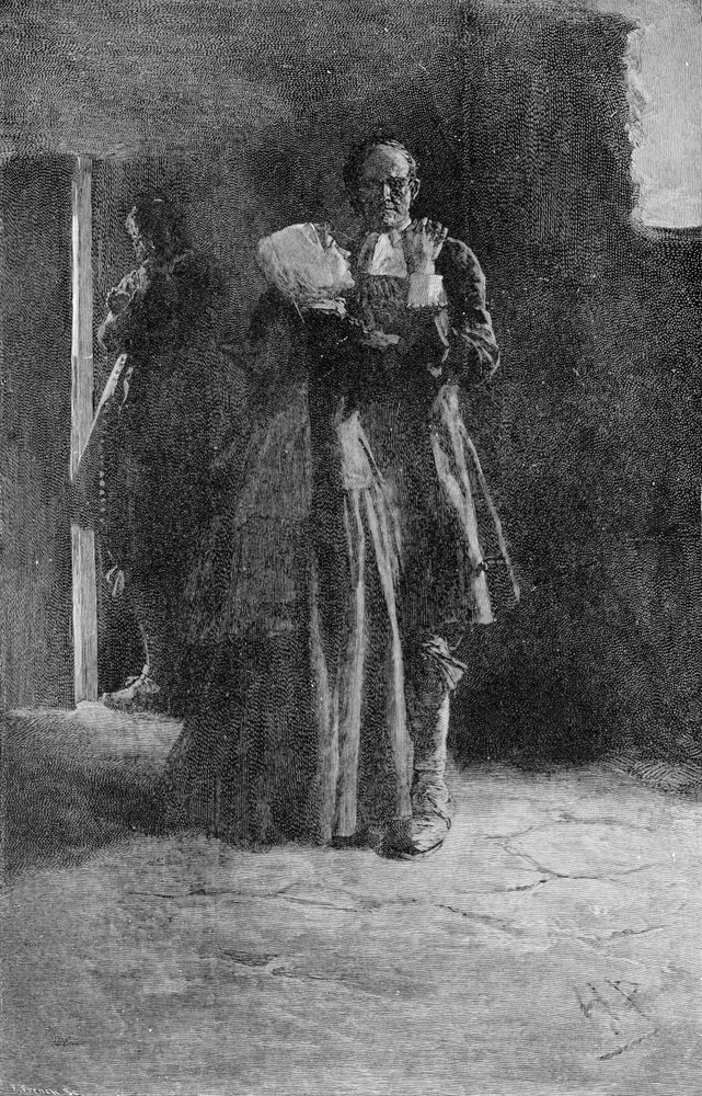 Giles Corey in Prison, Engraved by Frank French, Illustration from ...