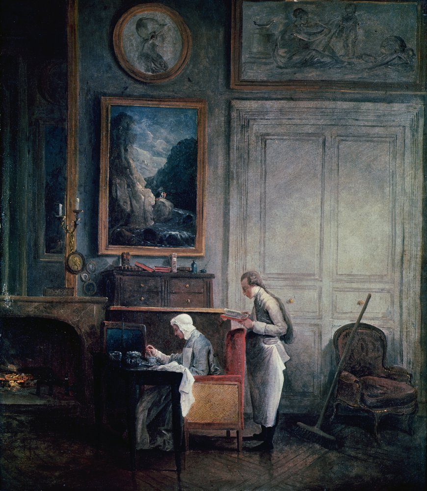 Lunch of Madame Geoffrin by Hubert Robert: Fine art print