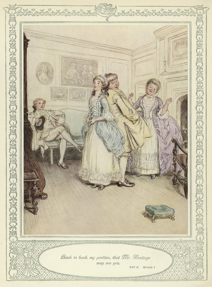 Illustration for Goldsmith's She Stoops to Conquer