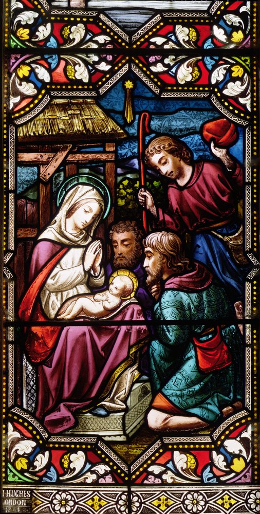 The Adoration of the Shepherds by Hugh Hughes