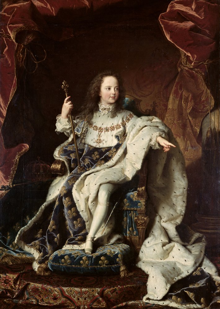 Portrait of Louis XV in Coronation Robes