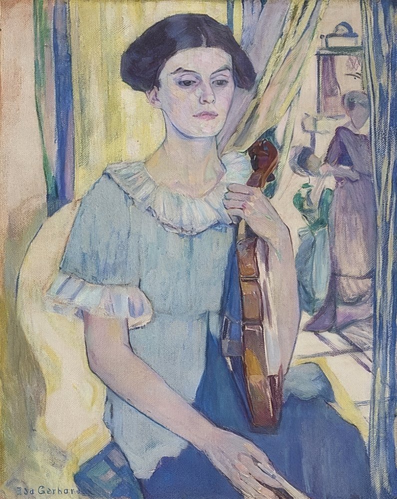 Violinist by Ida Gerhardi: Highest-quality art reproduction