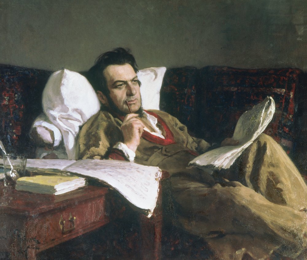 Portrait of Mikhail Glinka at the Time of His Composition of the Opera ...