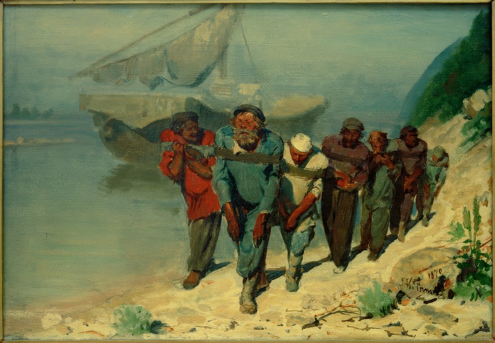 Study for The Volga Boatmen by Ilya Efimovich Repin