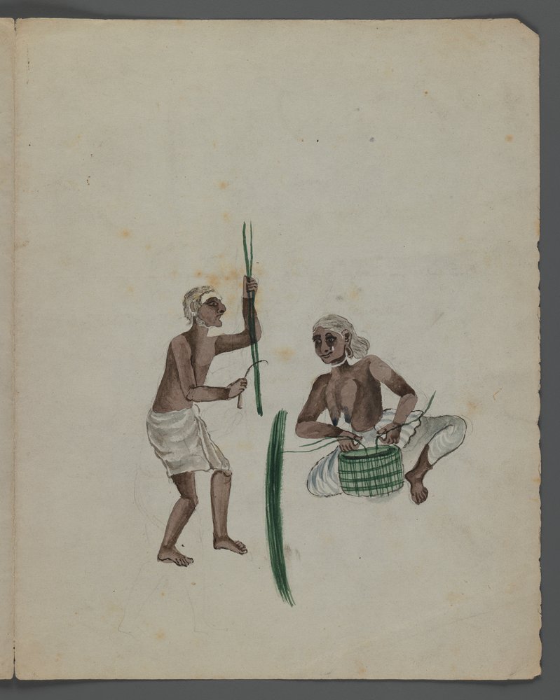 One of a set of nine images showing Indians in different professions