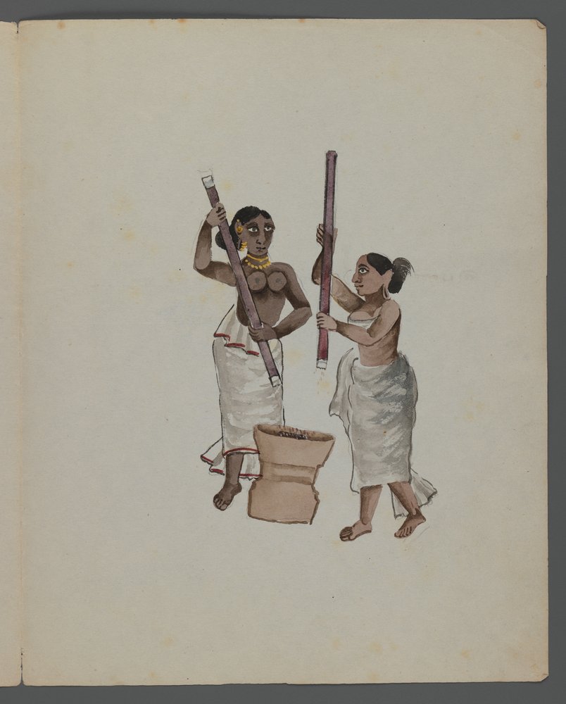 One of a set of nine images showing Indians in different professions