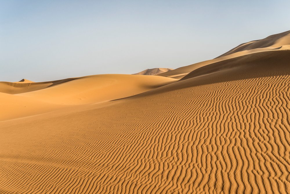Sand dunes in the Erg Chebbi in southeastern Morocco, 2014